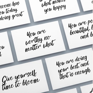 Positive Affirmation Cards to Give Away Encouraging Notes of - Etsy