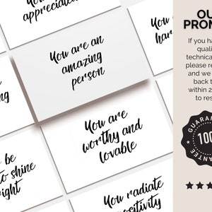Positive Affirmation Cards to Give Away Encouraging Notes of ...