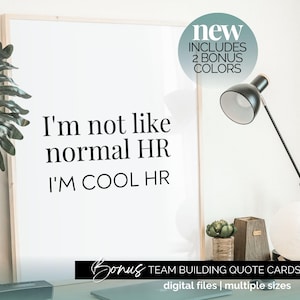 HR Department Humor HR Office Decor for Women Funny Office Hr Wall Art ...