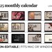 2025 Calendar Background and Desktop Organizer Bundle Digital Desktop ...