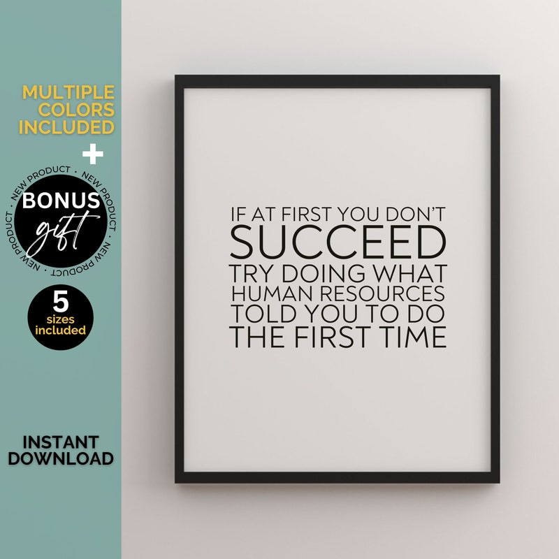 Hr Poster Ideas - Etsy