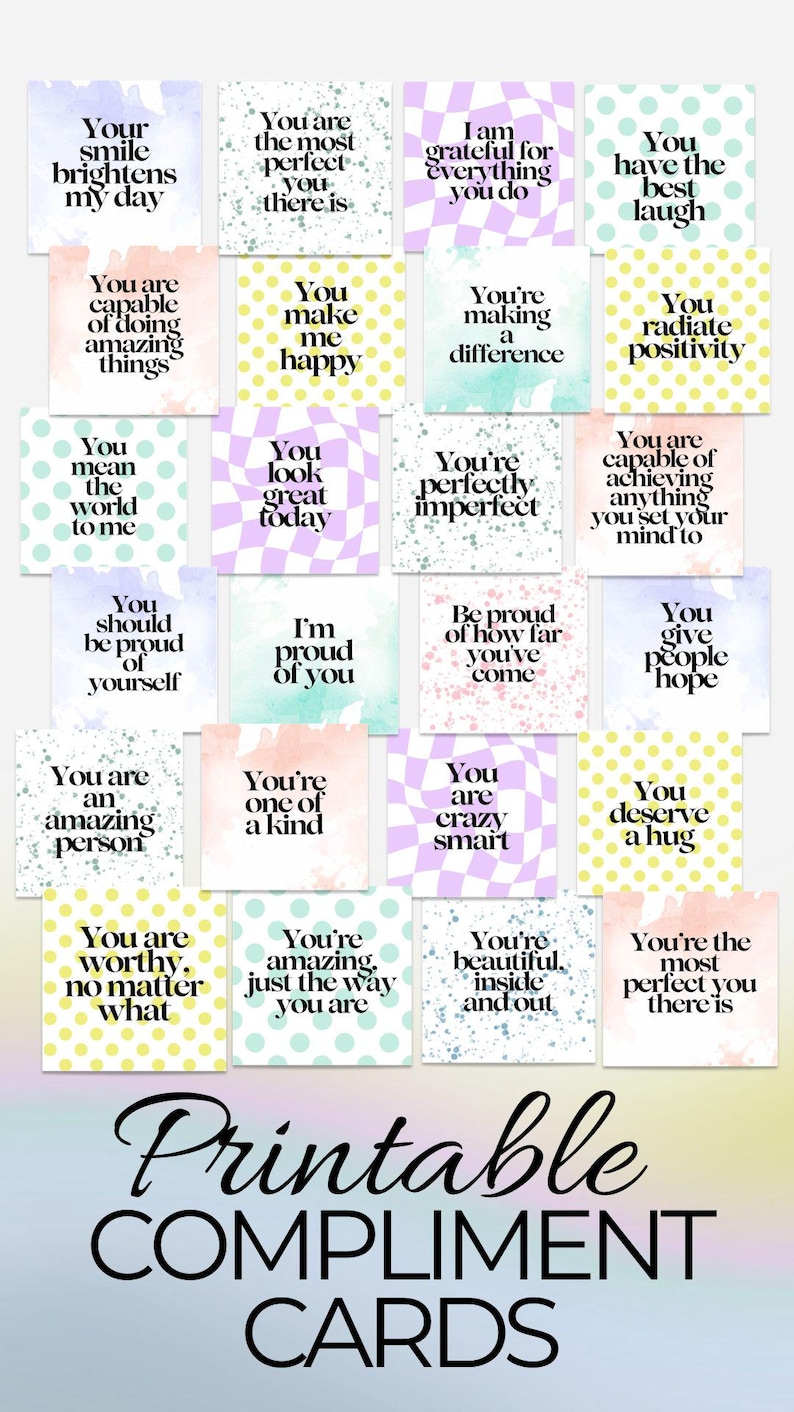 Mini Encouragement Cards, Appreciation Tags, Heartfelt Gratitude Notes ...