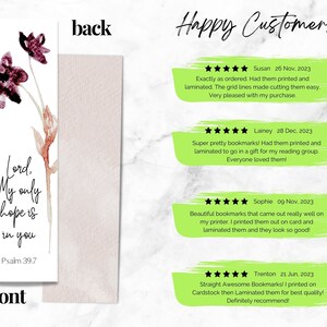 Printable Psalm Bookmark Bible Verse Bookmark Set Digital Bookmark ...