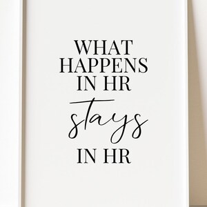 HR Office Decor for Women Office Wall Art Human Resources - Etsy
