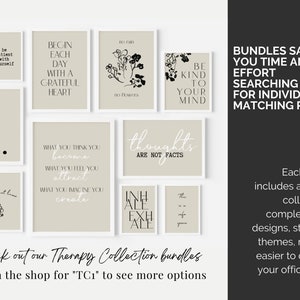 Therapist Office Decor Bundle Counseling Office Wall Art Printable ...