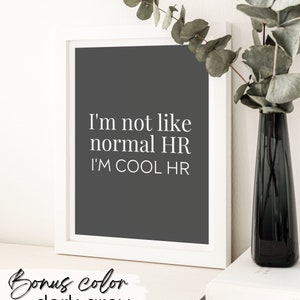 HR Department Humor HR Office Decor for Women Funny Office Hr Wall Art ...