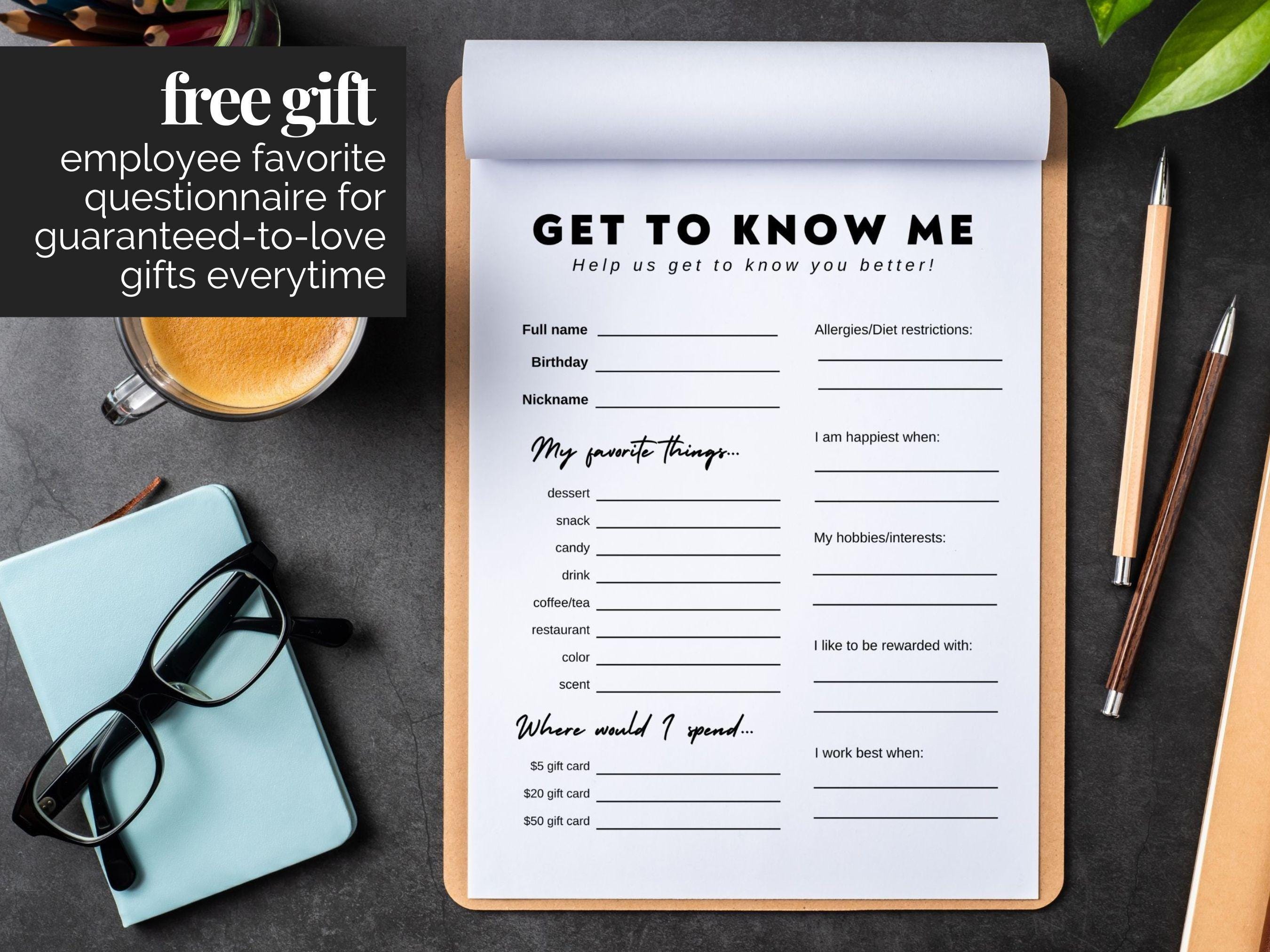 Employee Appreciation Gift Tags Staff Recognition Awards Funny Coworker ...