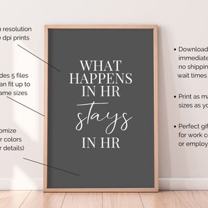 Human Resources Office Decor Bundle HR Office Wall Art for Women Funny ...