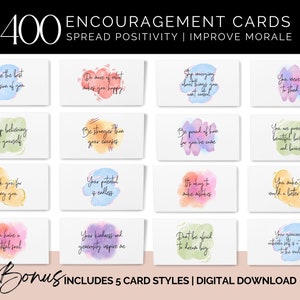 Notes of Encouragement Cards Inspirational Quote Cards Positive ...