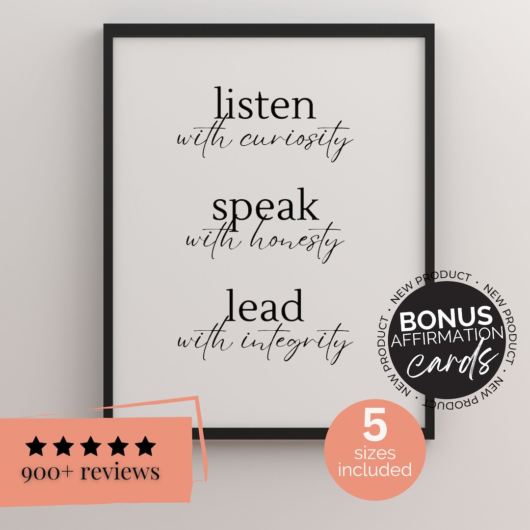 Leadership Quote Print Office Decor Women Leadership Print - Etsy