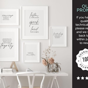 Leadership Quotes Office Decor Printable Leadership Wall Art Set of 5 ...