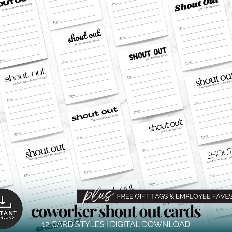Teacher Shout Outs Cards - Etsy