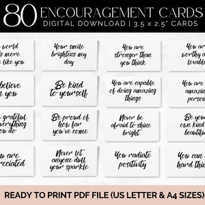 Positive Affirmation Cards to Give Away Encouraging Notes of - Etsy