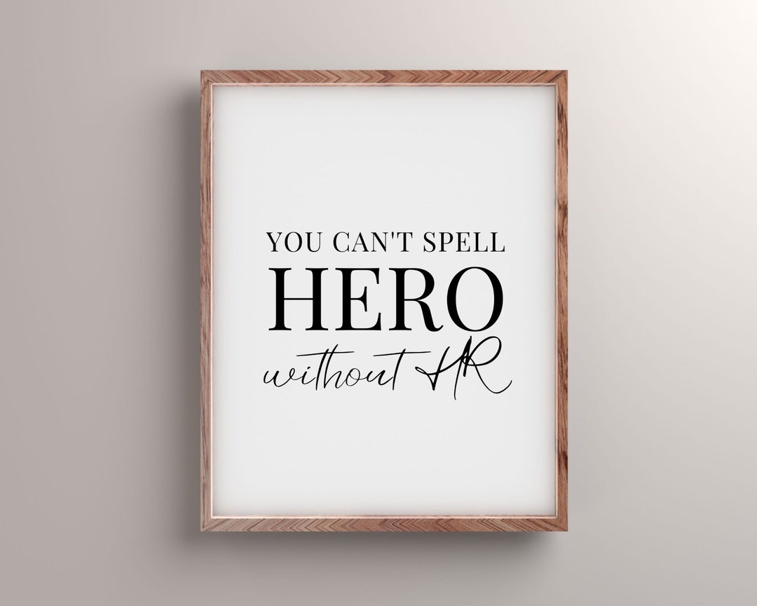 Human Resources Poster HR Office Decor for Women Funny Hr Wall Art ...