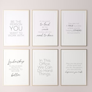 Office Decor Teamwork Quote Poster Bundle Office Wall Decor - Etsy