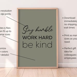 Earth Tone Wall Art for Office, Workplace Motivation Quotes, Breakroom ...