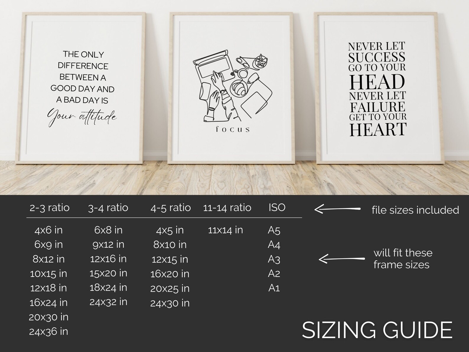 Office Wall Decor Professional, Office Wall Art Print Set of 6, Modern ...