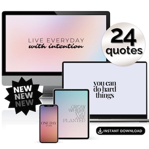 Desktop Wallpaper Pastel, Digital Wallpaper Bundle, Computer Aura ...