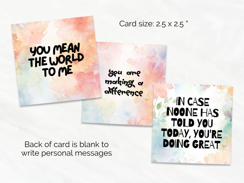 Floral Employee Appreciation Cards, Coworker Thank You Gift Tags ...