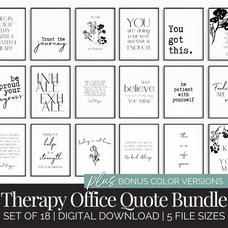 Therapy Wall Art - Etsy