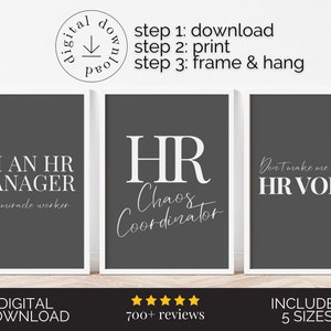 Human Resources Office Decor Bundle HR Office Wall Art for - Etsy