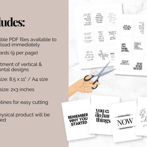 Inspirational Quote Cards Printable Affirmation Cards Digital ...