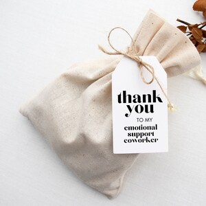 Coworker Appreciation Gift Tags Thank You Tag Work Friend Gift Funny ...