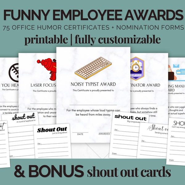 Award Certificate - Etsy