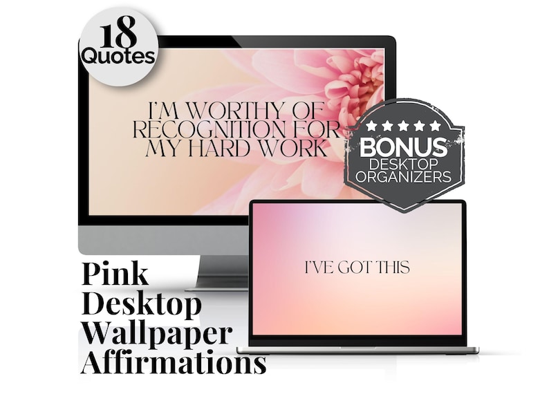 Pink Desktop Wallpaper Quotes Computer Background Cute Pink Desktop ...