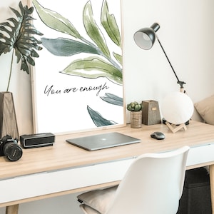 Botanical Art Prints Set of 6, Inspirational Home Office Decor ...