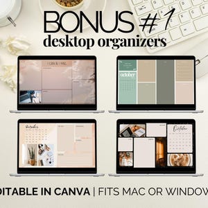 Desktop Wallpaper and Icon Pack 2025 Monthly Calendar Digital Desktop ...