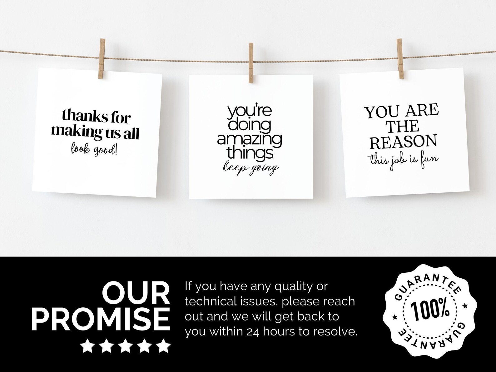 Employee Appreciation Notes, Printable Mini Coworker Thank You Cards ...