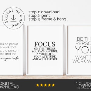 Inspiring Wall Posters for Workplace, Motivational Leadership Quote ...