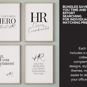 Human Resources Quote Wall Art Prints HR Poster Bundle HR Manager ...