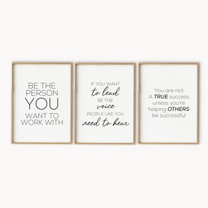 Office Decor Teamwork Quote Poster Bundle Office Wall Decor - Etsy