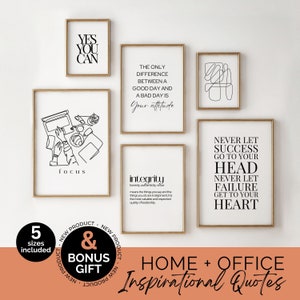 Office Wall Decor Professional, Office Wall Art Print Set of 6, Modern ...