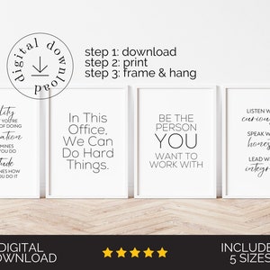 Workplace Positivity Quote Bundle, Printable Inspirational Quotes for ...