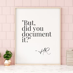 HR Office Decor for Women Office Wall Art Human Resources Funny Quote ...