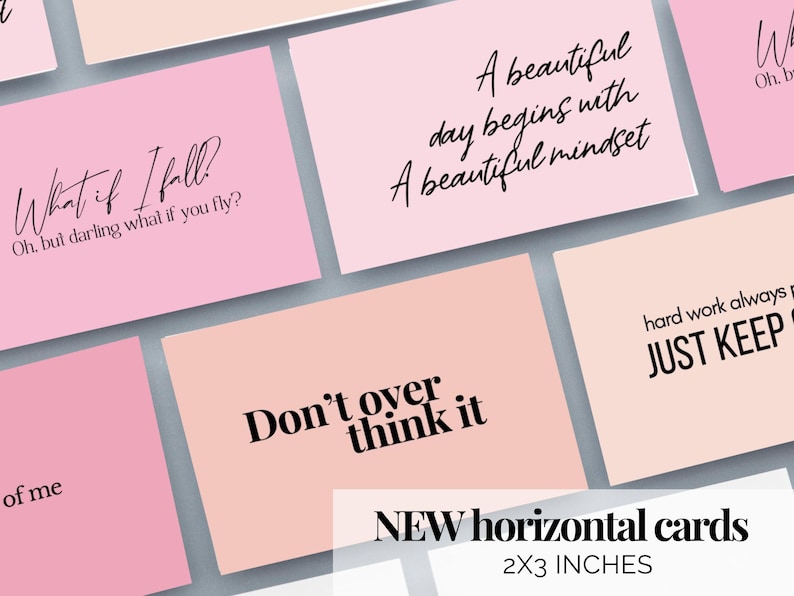 Vision Board Quote Printable Pink Inspirational Quote Cards Positive ...