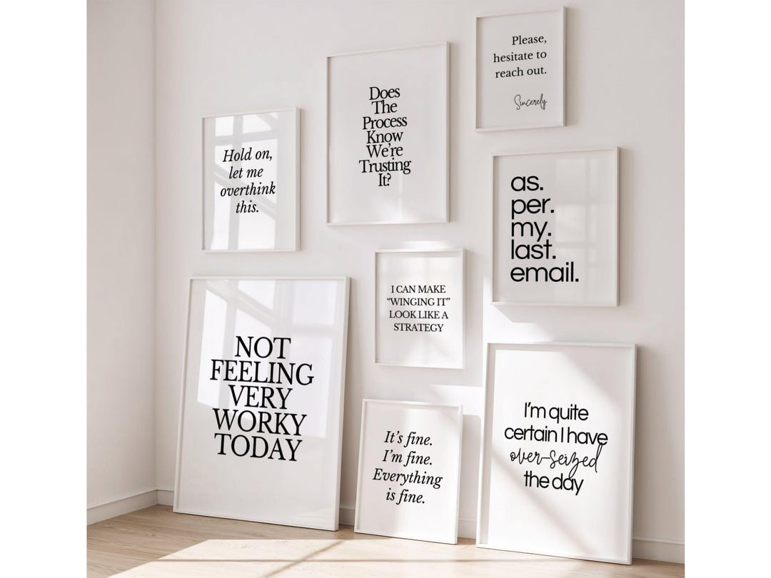 Humorous Posters for Office Decor, Funny Motivational Work Quotes ...