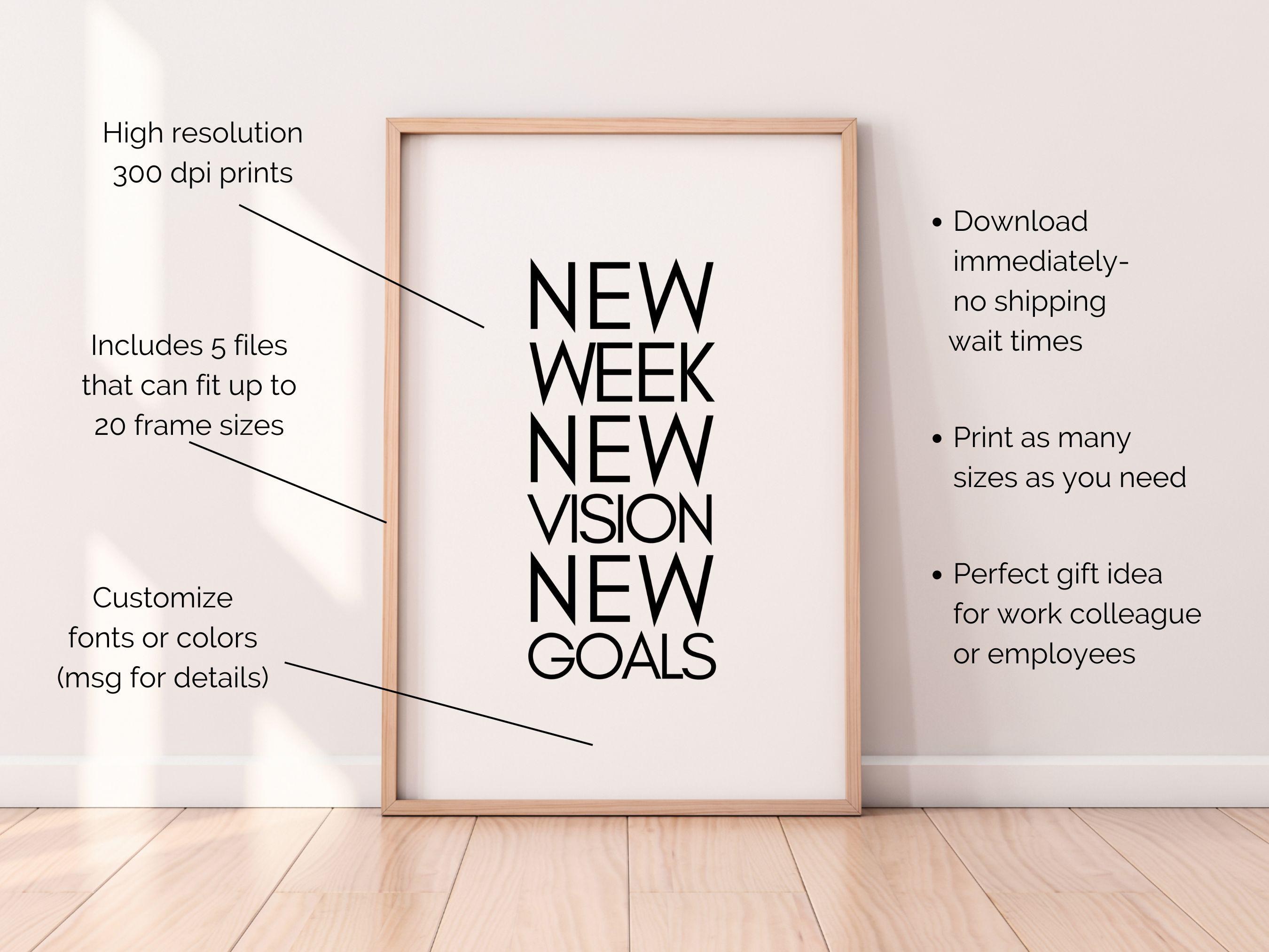 Goal Setting & Success Quote Bundle Motivational Gallery Wall for Women ...