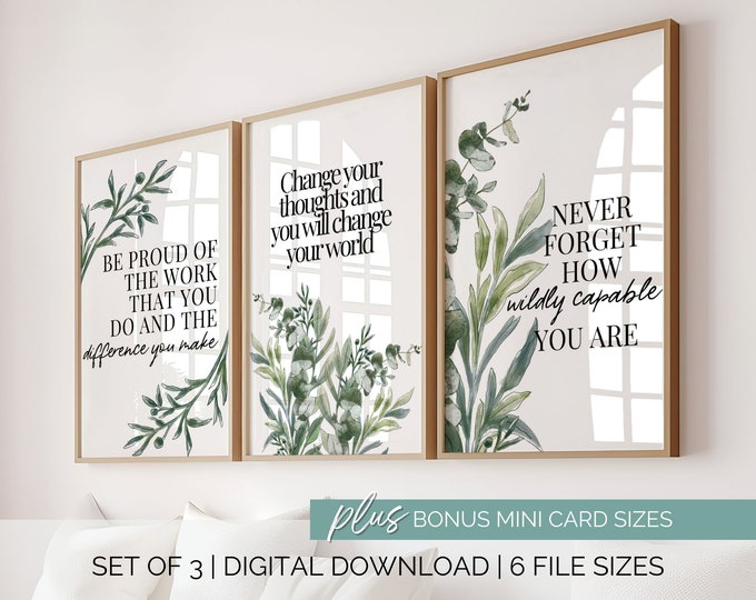 Inspirational Wall Art Office Decor Women Quotes About Life Gallery ...