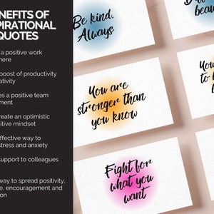 Positivity Cards for Employees Notes of Encouragement Cards Positive ...