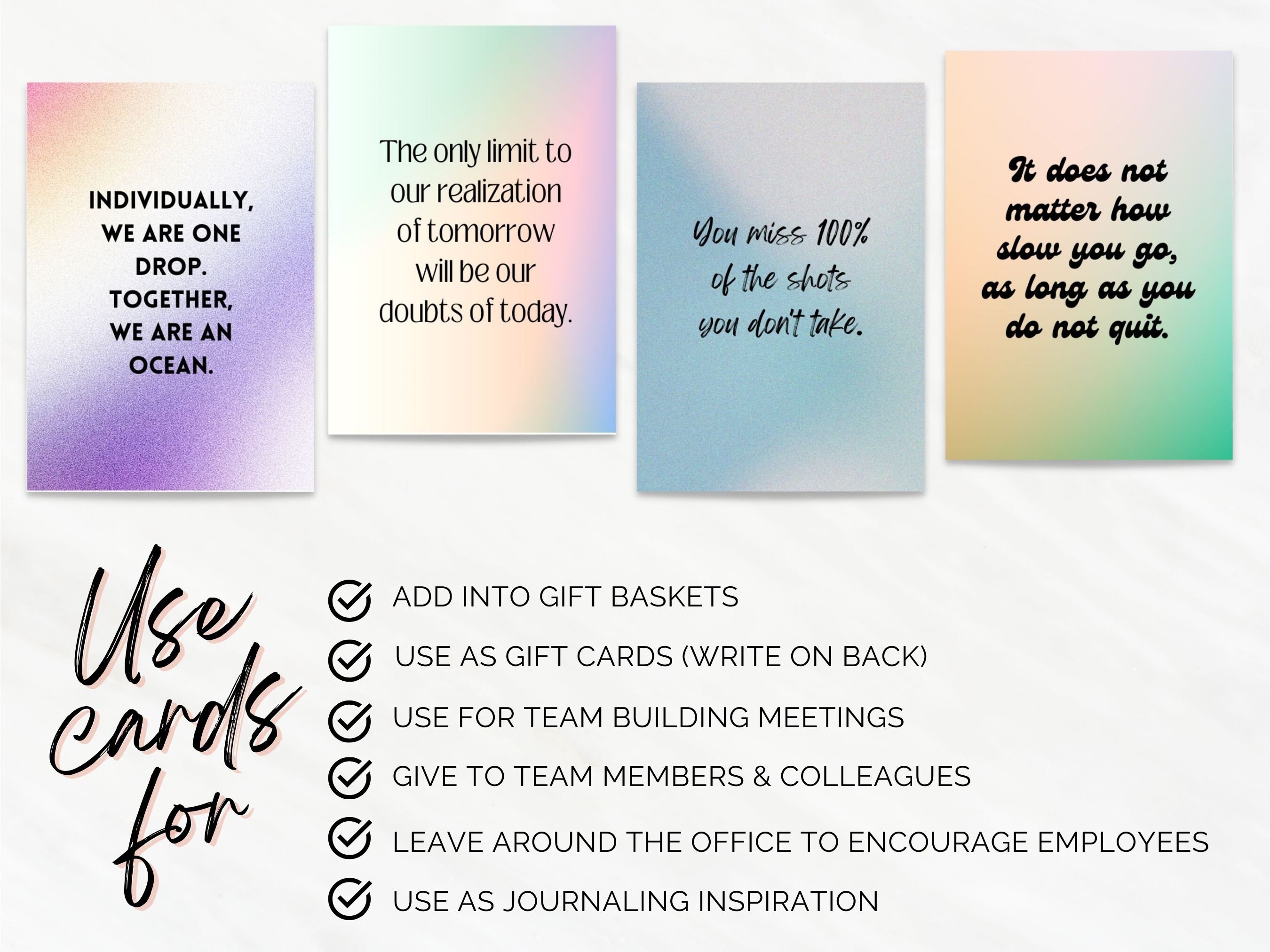 Cards With Motivational Quotes for Work, Inspirational Quotes for ...