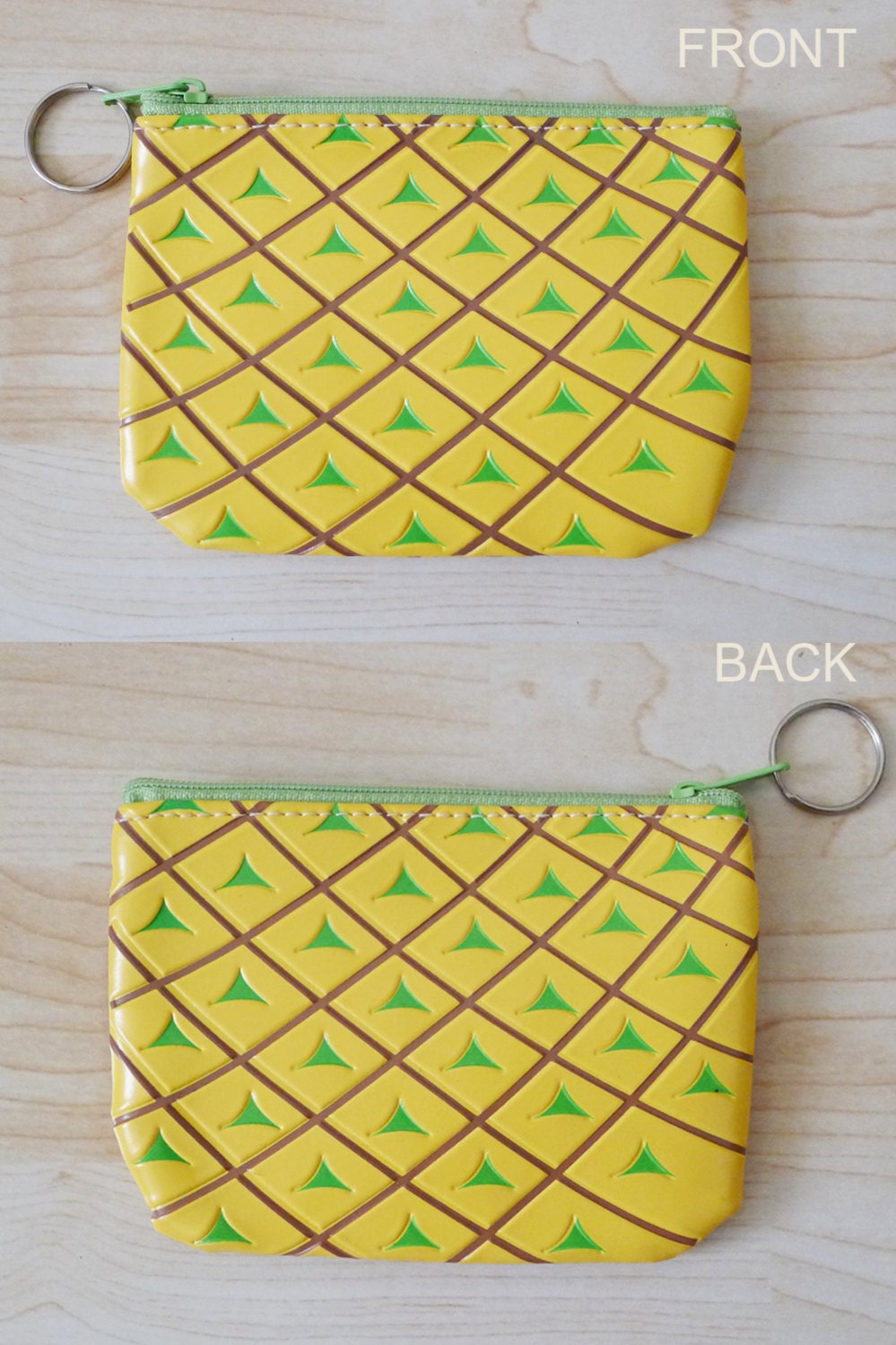 PINEAPPLE Pvc Zipper Pouch Fruit Coin Purse Small Bag - Etsy