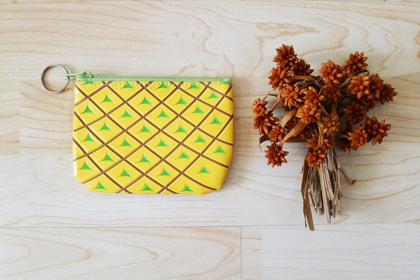 PINEAPPLE Pvc Zipper Pouch Fruit Coin Purse Small Bag | Etsy