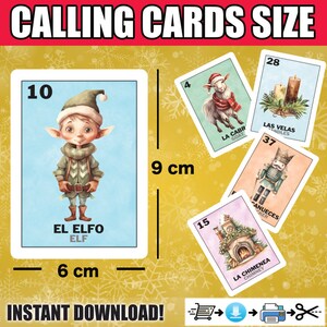 Christmas Loteria Spanish English Cards Printable Game INSTANT DOWNLOAD ...