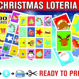 Loteria De Navidad Para Imprimir Loteria Navidena En Espanol Spanish ...