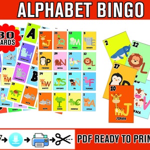 Loteria for Kids to Learn the Spanish Alphabet Great Loteria for School ...