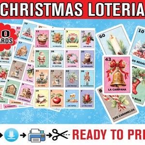 Christmas Loteria Cards Printable Game INSTANT DOWNLOAD Loteria ...